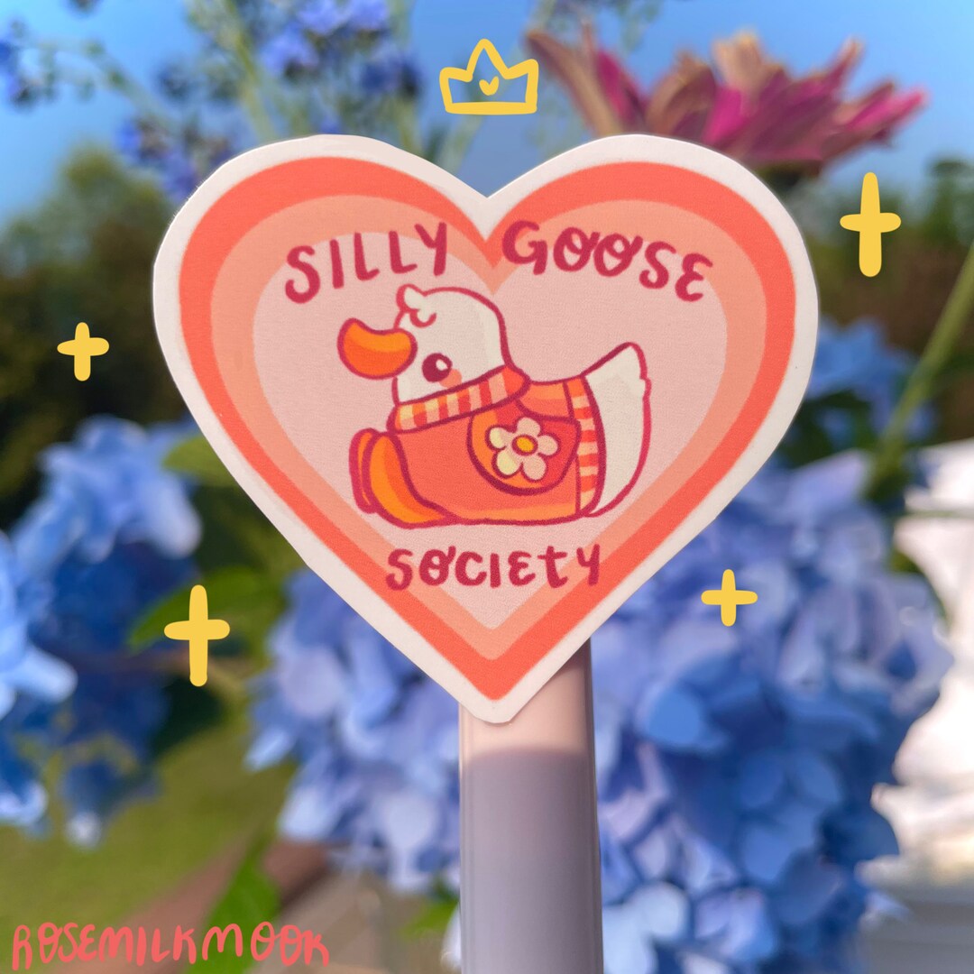 Silly Goose Society Sticker Silly Goose Association Funny - Etsy
