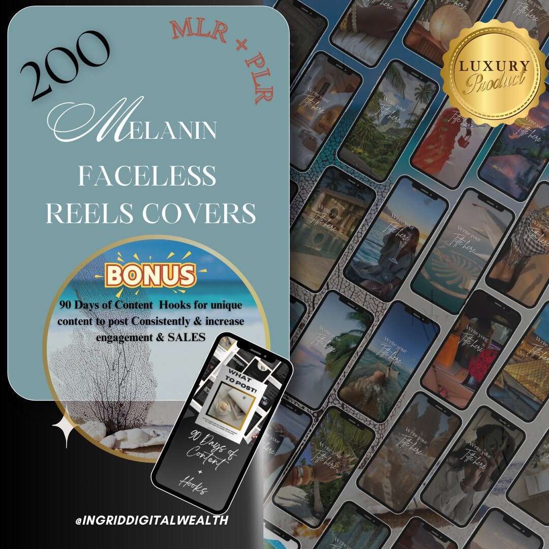 200 Aesthetic Melanin Faceless Reels Covers Reels for Melanin Melanin ...