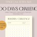 100days Challenge Printable A4, Letter | 100days Habit Tracker | Weight Loss Tracker | Daily ...