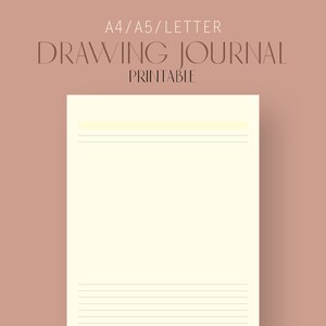 Daily Drawing Journal Printable Daily Bullet Journal | Etsy