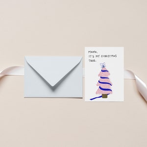 Christmas Folding Card Printable 5X7 | Digital Download Blank Holiday ...