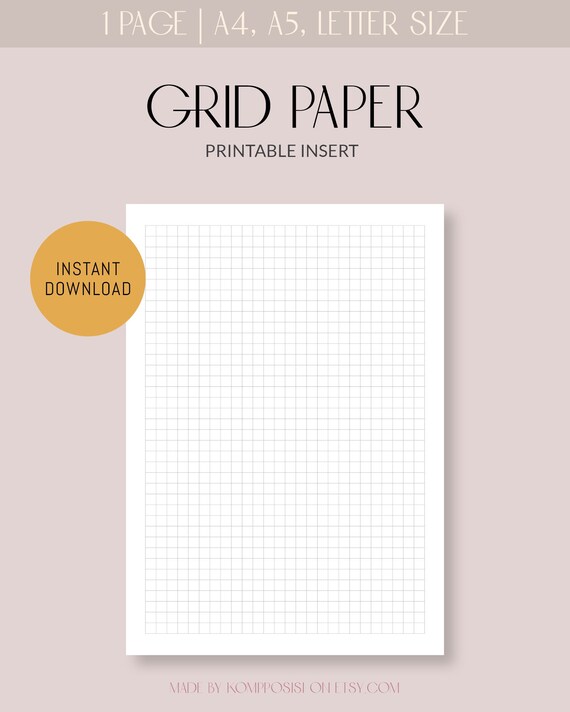 Grid Note Taking Template Grid Essentials Lecture Note | Etsy