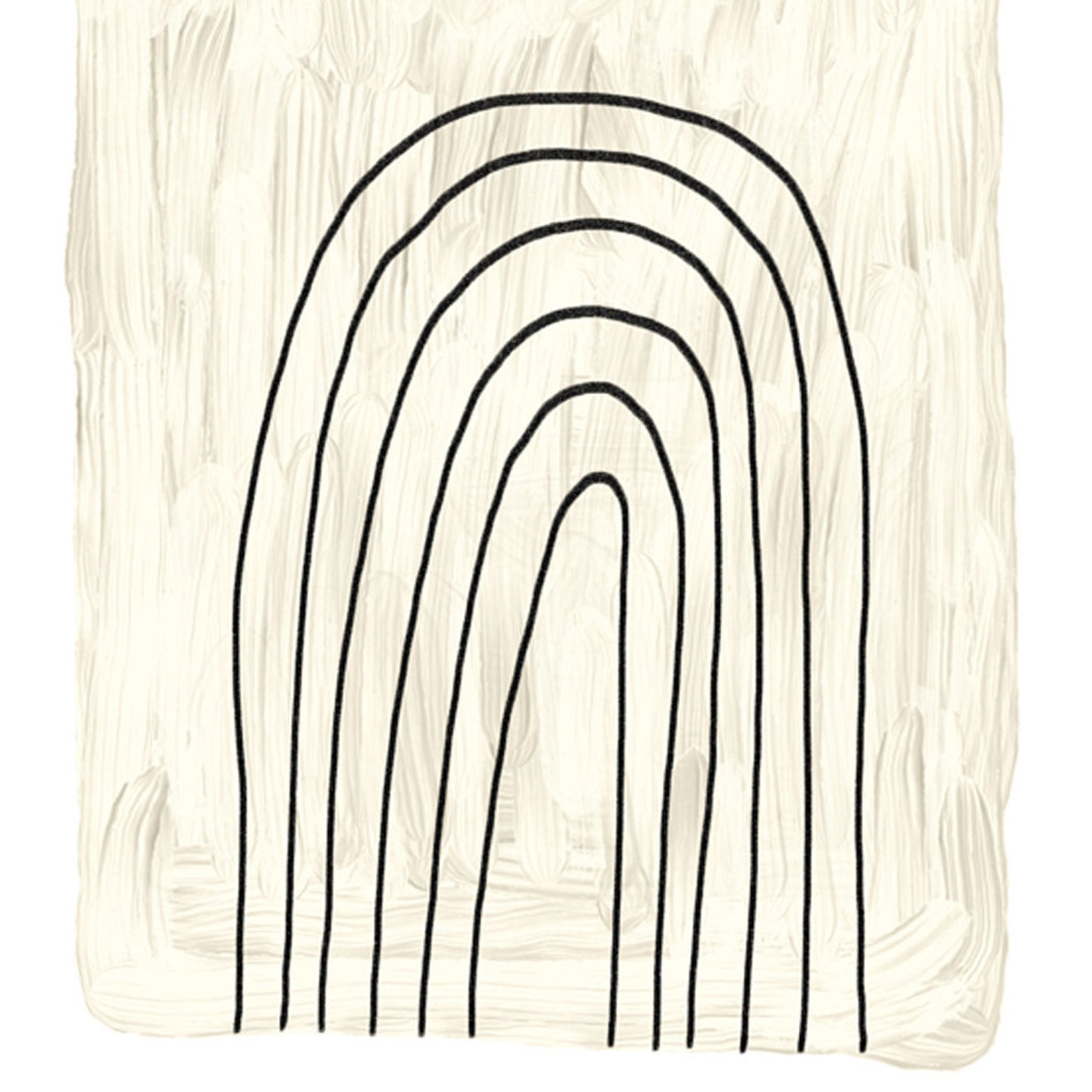 Abstract Rainbow Art Print Rainbow Line Art Printable Modern Rainbow ...