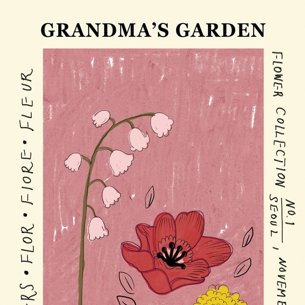 Modern Floral Prints Botanical Art Print Contemporary Flower Poster ...