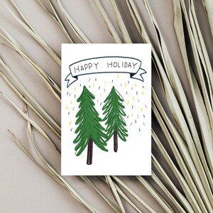 Christmas Folding Card Printable 5X7 | Digital Download Blank Holiday ...
