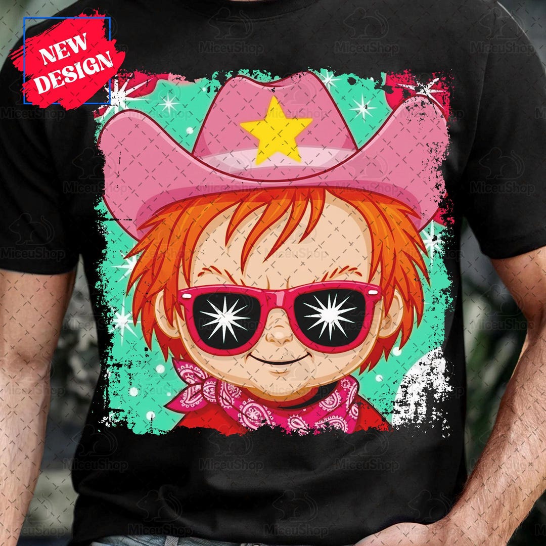Western Horror Christmas Png, Cowboy Horror Killer Png, Retro Christmas ...