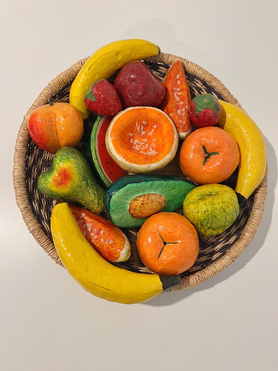 Vintage Paper Mache Fruit & Veggies - Etsy