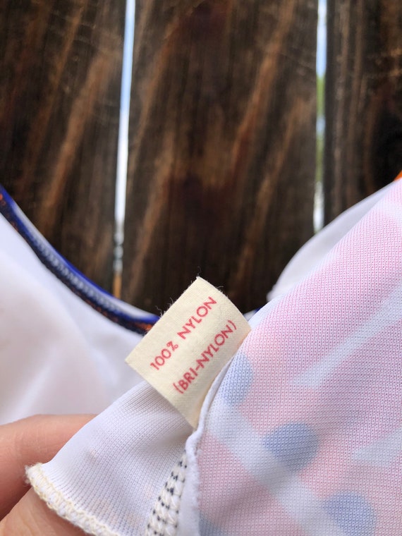 1970s Mod Speedo One Piece Bathing Suit with bra inse… - Gem