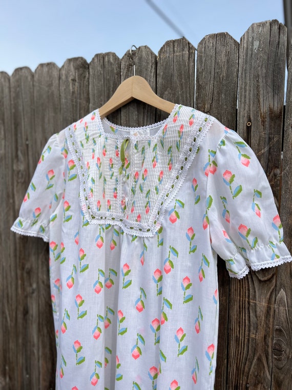 vintage pink floral nightgown - Gem