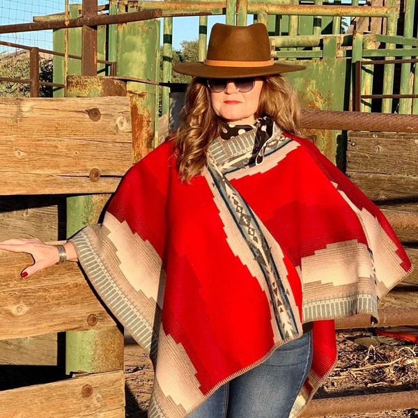Wool Poncho - Etsy