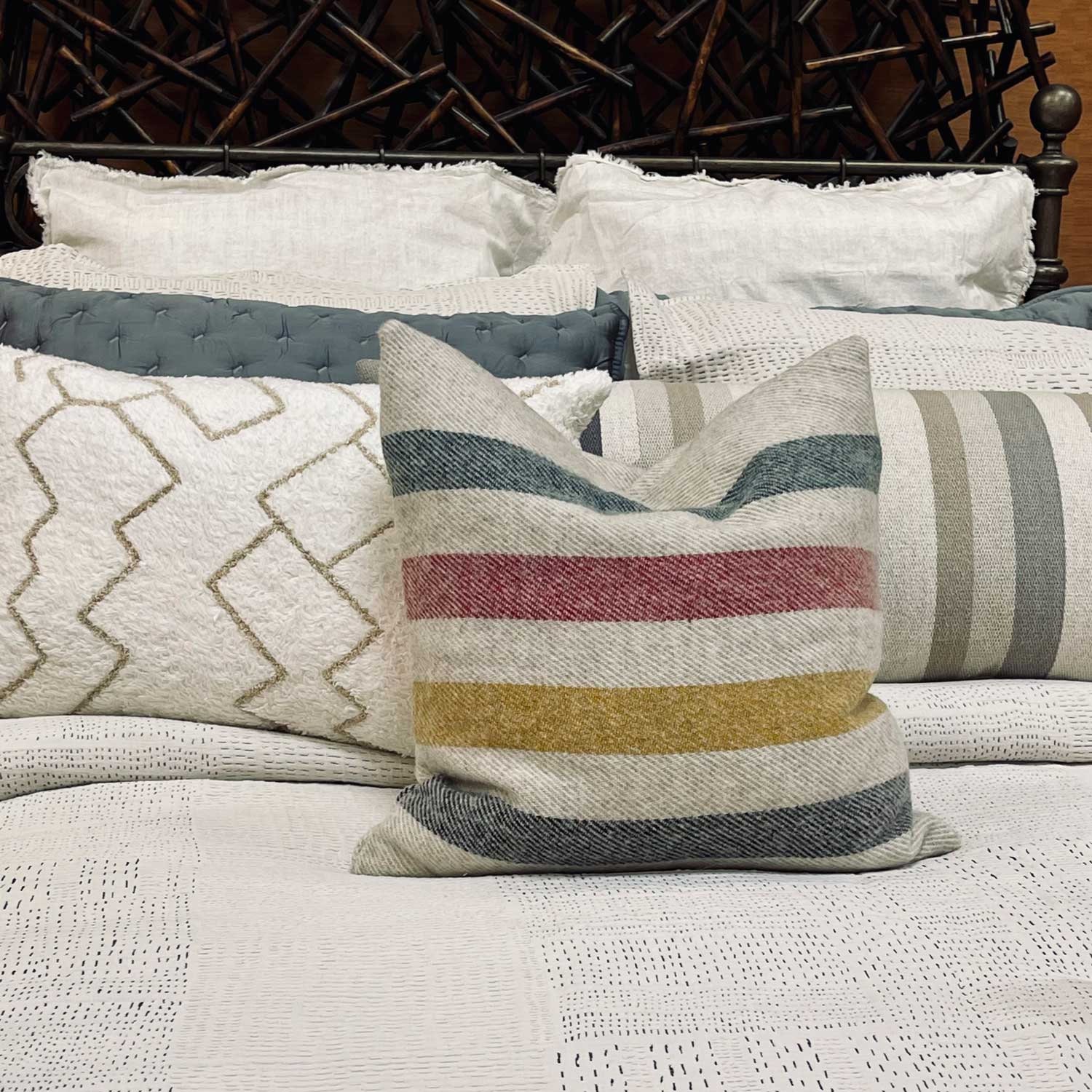Wool Pillow Cover Made With Pendleton® Eco-wise Wool Glacier Park ...