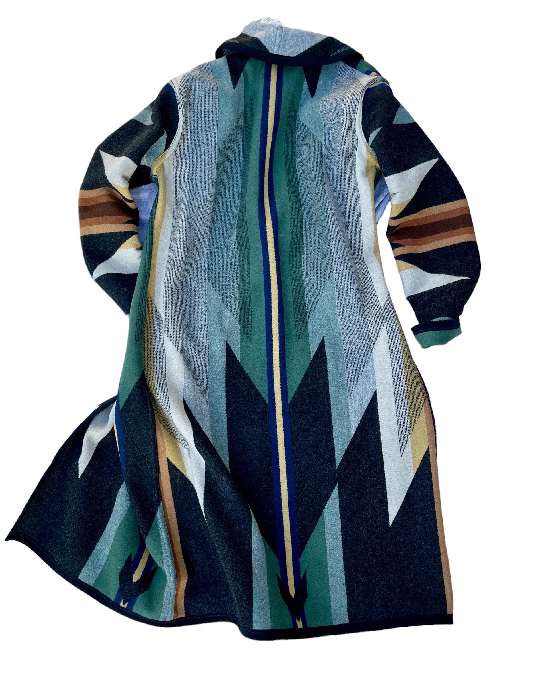 Wyeth Trail Oxford Long Coat Made With Pendleton® Wyeth Trails Oxford Wool Blanket - Blanket ...