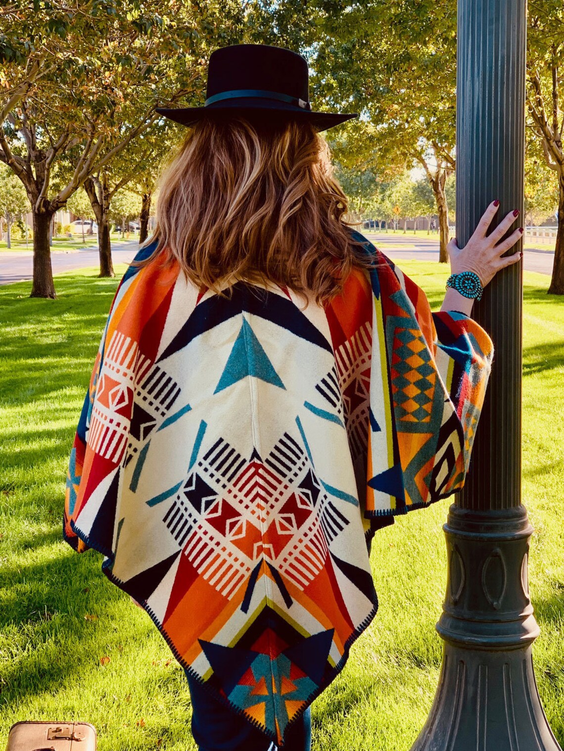 Fire Legend Wool Poncho Pendleton® Wool Pull-Over Poncho | Etsy