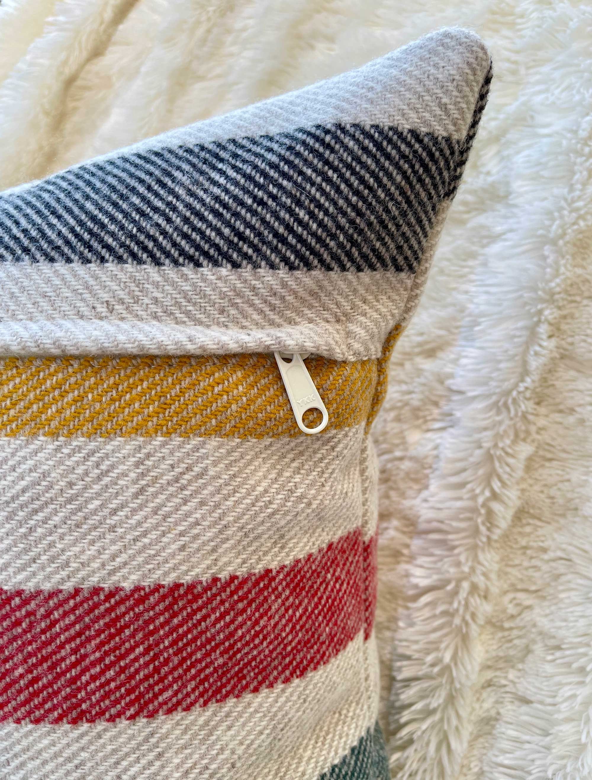 Wool Pillow Cover Made With Pendleton® Eco-wise Wool Glacier Park ...