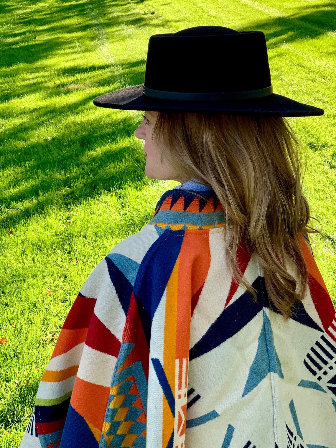 Fire Legend Wool Poncho Pendleton® Wool Pull-Over Poncho | Etsy