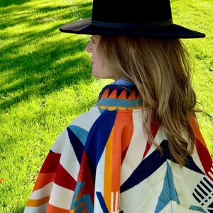 Fire Legend Wool Poncho Pendleton® Wool Pull-Over Poncho | Etsy