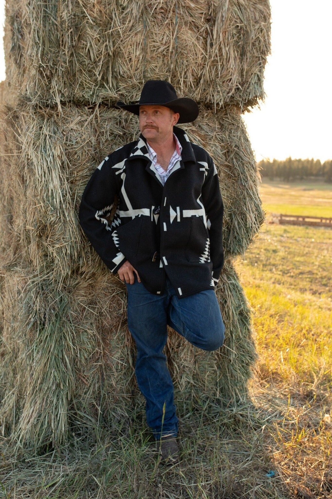 Los Ojos Car Coat Made With Pendleton® Wool Los Ojos Blanket - Etsy