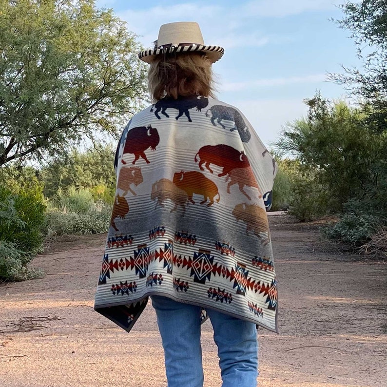 Close Out Sale Prairie Rush Hour Ruana by L7 Designs Made With a ...