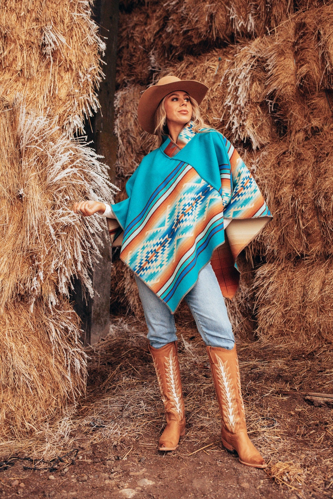 Pendleton Wool Poncho: Pagosa Springs Blanket Design - Etsy