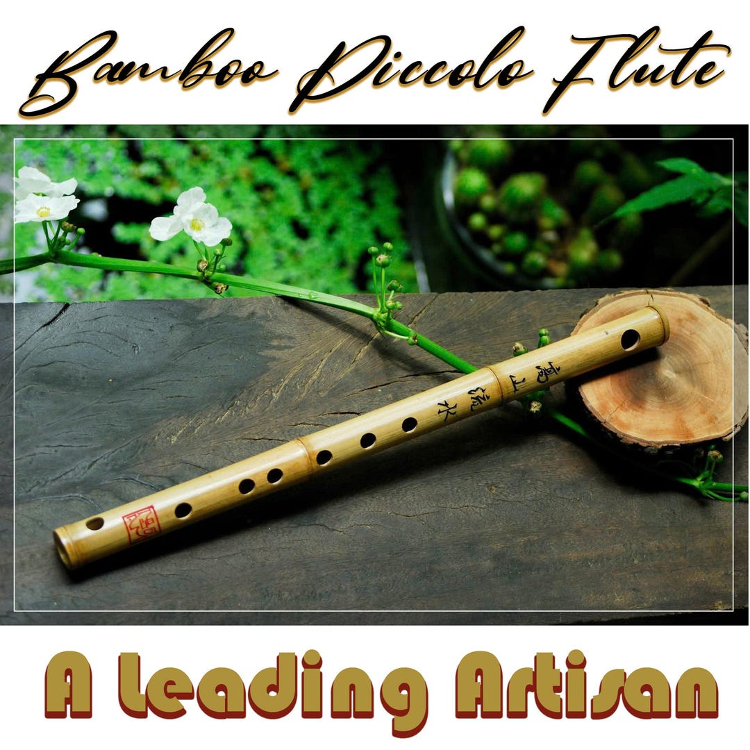 Bamboo Short Flute Vietnamese, Piccolo Flute, Made From A Leading ...