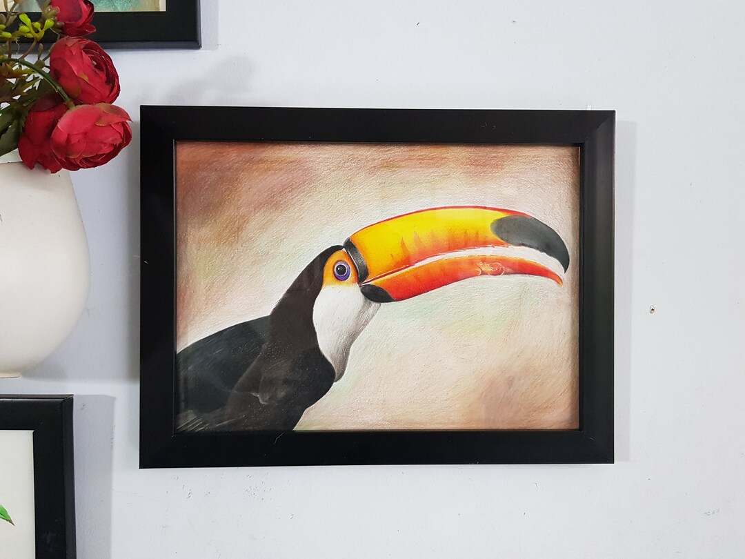 Hand-painted Original Toucan Bird. Painting Art - Etsy