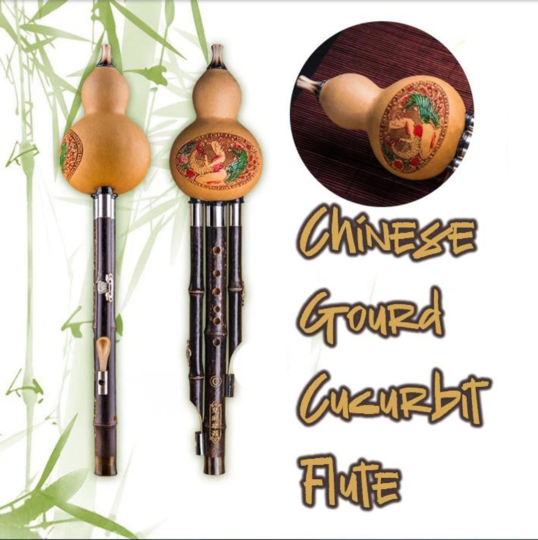 Traditional Yunnan Gourd Cucurbit Flute, Zucchini Flute, Chinese Flute ...