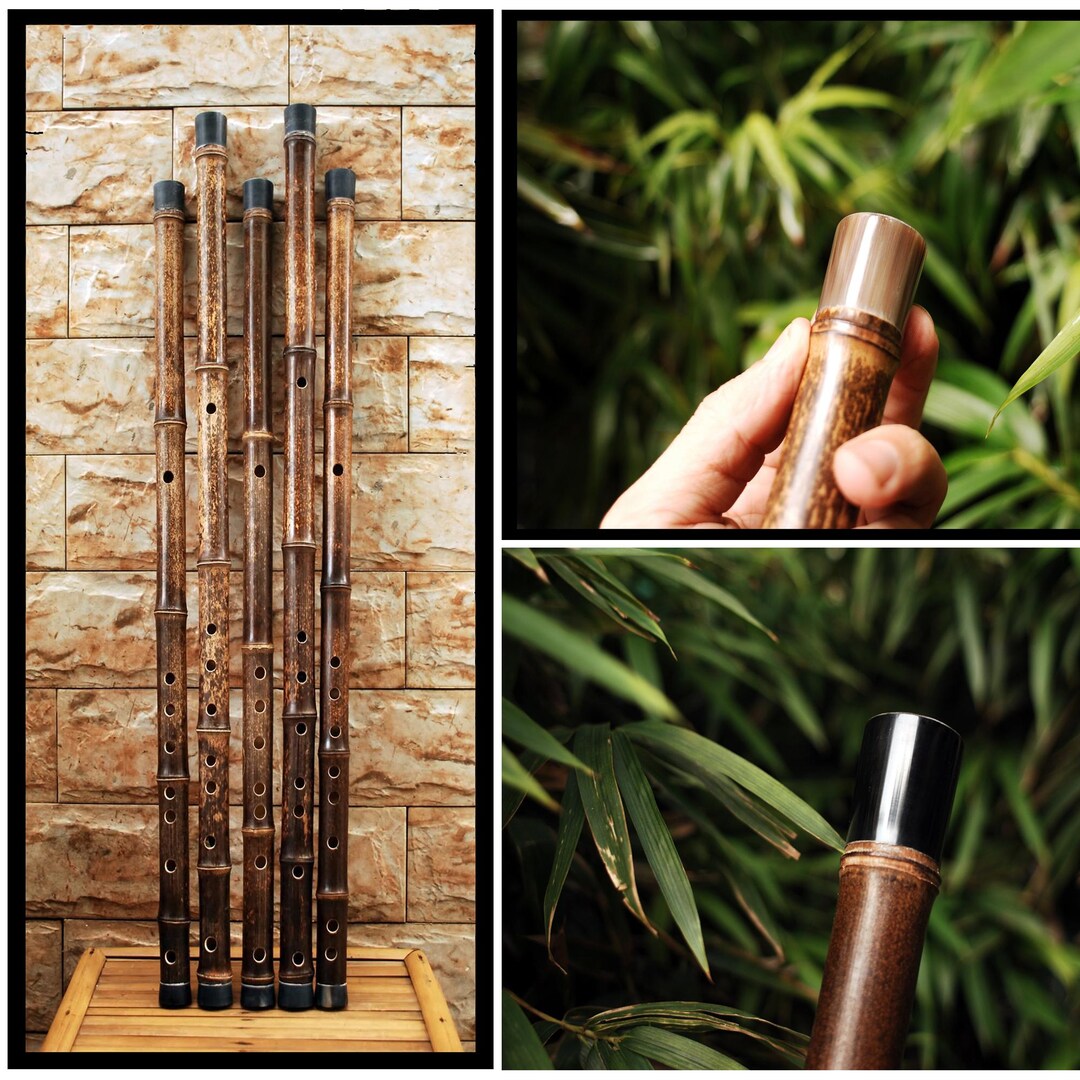Purple Bamboo Flute, Dizi Chinese Flute, Lacquer Inside. Made From A ...