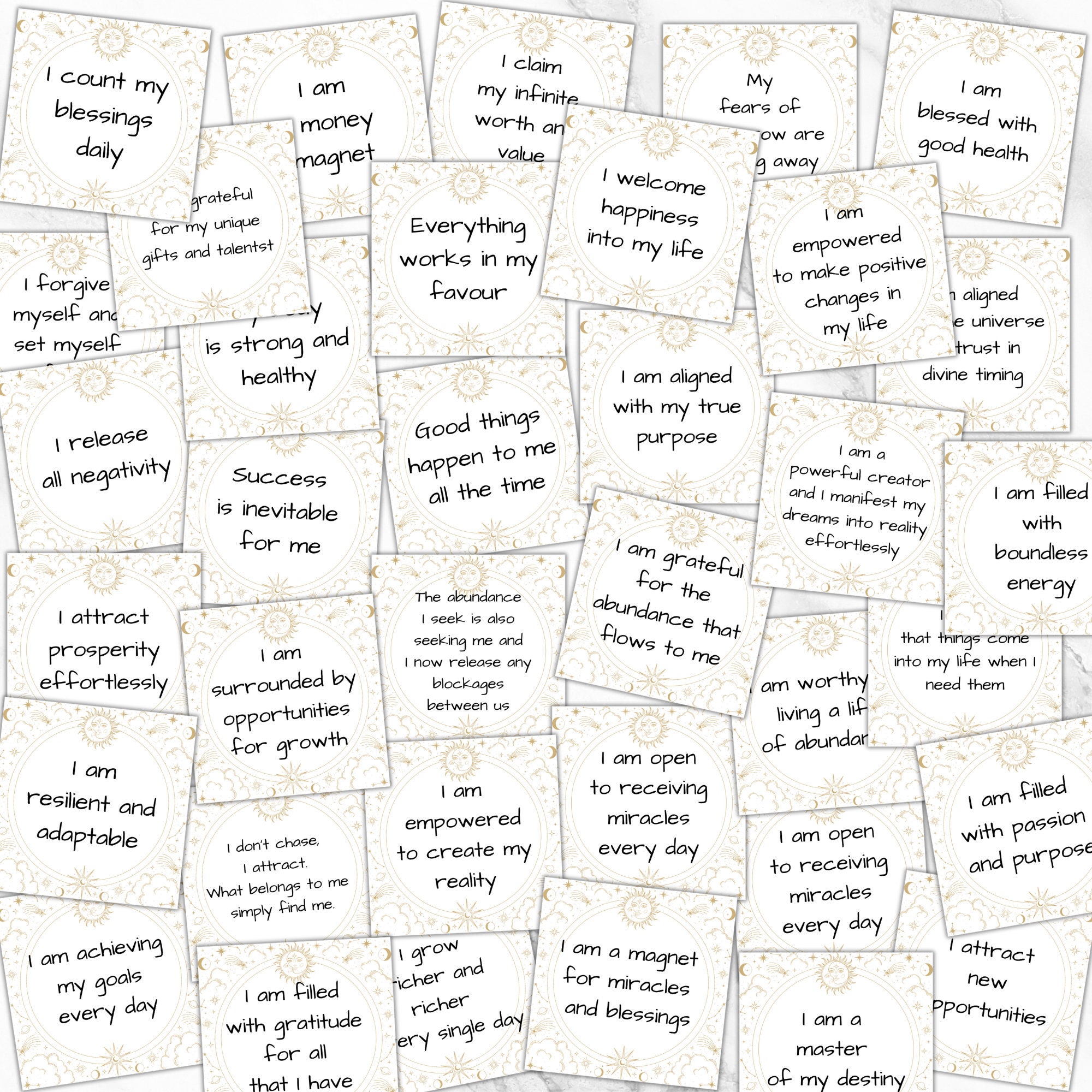 Daily Affirmation Cards Printable Affirmation Cards Self Affirmation ...