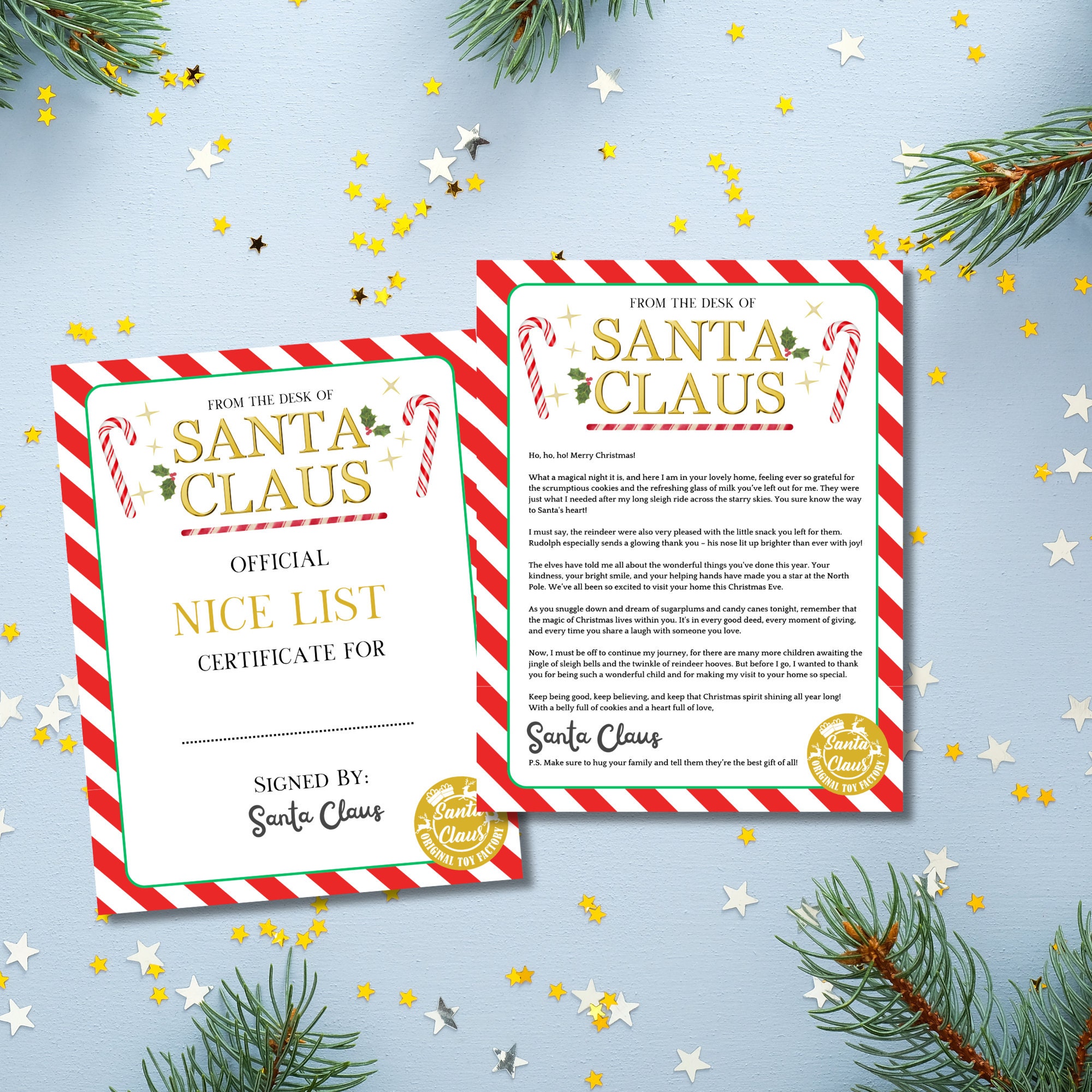 Letter From Santa Secret Santa Ideas Santa Letters Nice - Etsy UK
