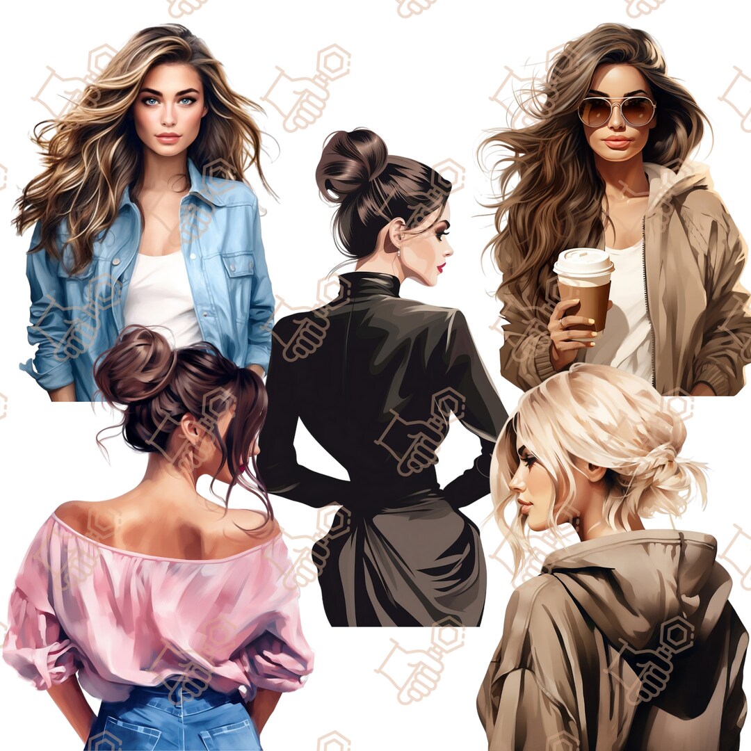 Fashion Girl Clipart Fashion Woman Clipart Fashion Clipart - Etsy