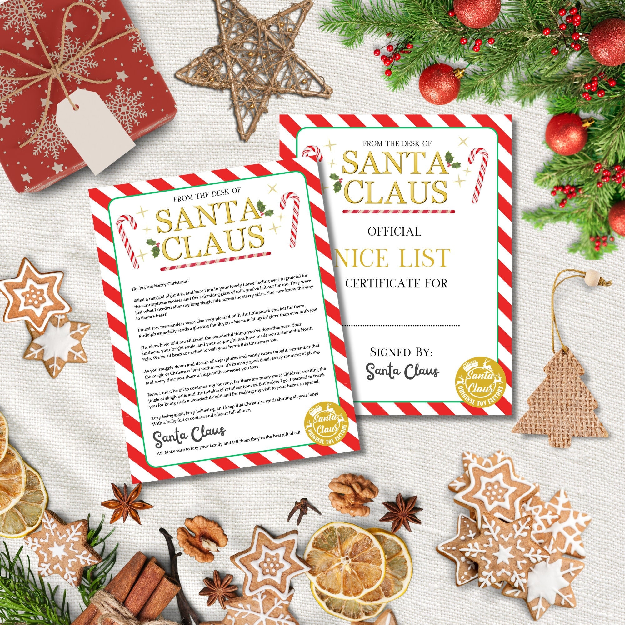 Letter From Santa Secret Santa Ideas Santa Letters Nice - Etsy UK