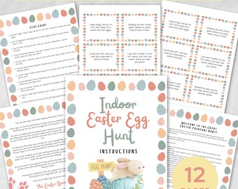 Indoor Easter Egg Hunt, Easter Scavenger Hunt, Easter Activity, Easter ...