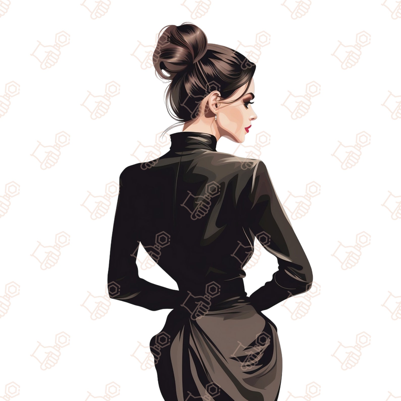 Fashion Girl Clipart, Fashion Woman Clipart, Fashion Clipart, Fashion ...