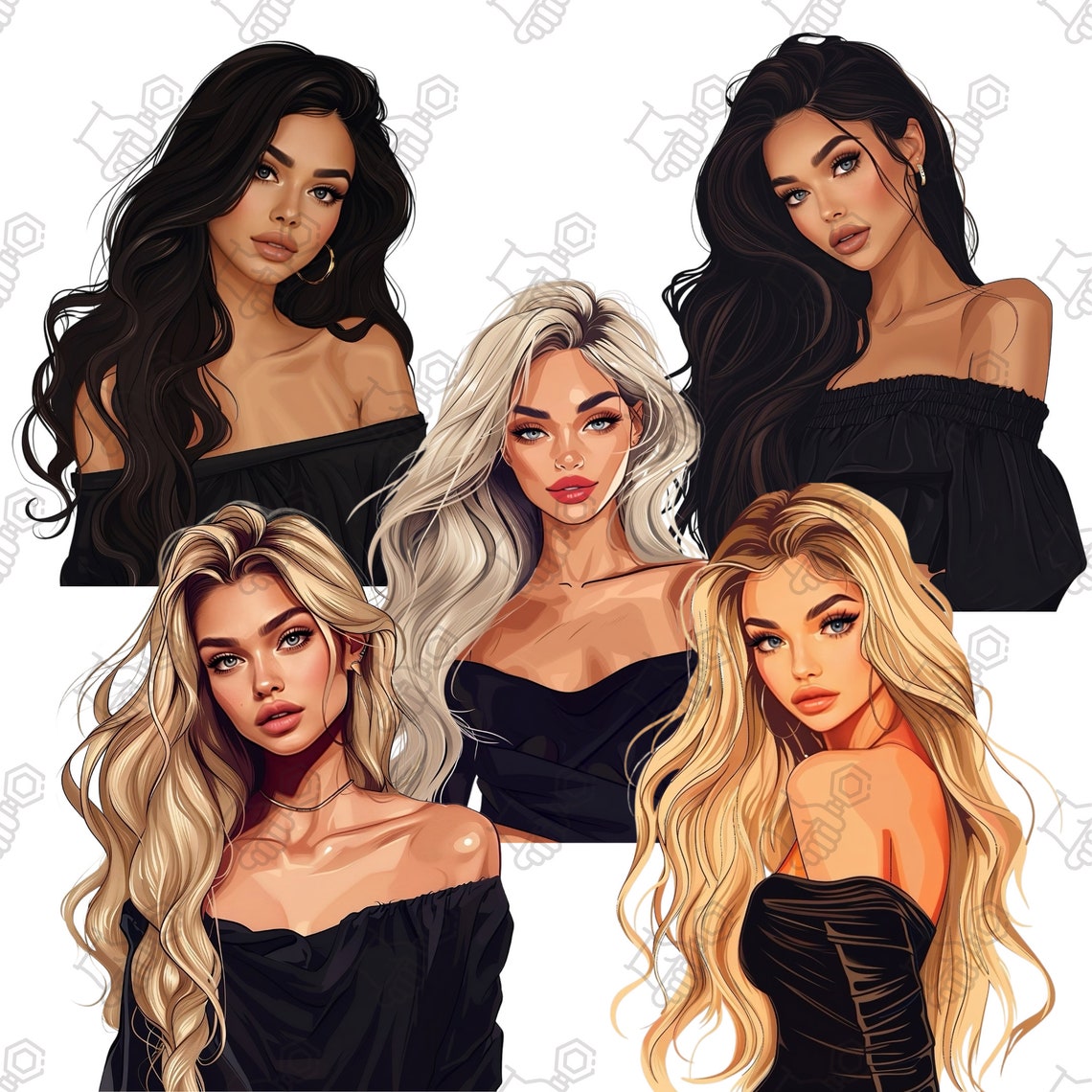 Fashion Girl Clipart, Woman Clipart, Fashion Girl PNG, Girl Clip Art ...