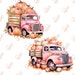 Watercolor Pumpkin Truck Clipart Fall PNG Autumn Clipart Fall - Etsy