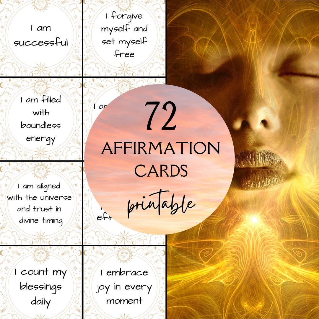 Daily Affirmation Cards Printable Affirmation Cards Self Affirmation ...