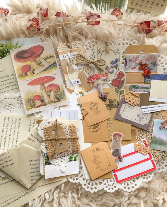 Cottage Core Journal Kit-stationery-vintage-scrapbook-paper - Etsy