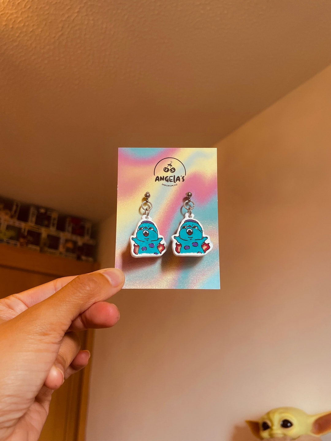 Screaming Bibble Meme Barbie Fairytopia Earrings Novelty Funny Unique ...