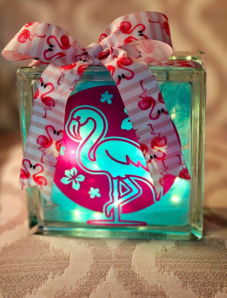 You Flocking Rock Lighted Decorative Glass Block - Etsy