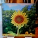 Sunflower Glass 7x7 Photo - Etsy