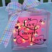 Live Laugh Love Lighted Decorative Glass Block - Etsy