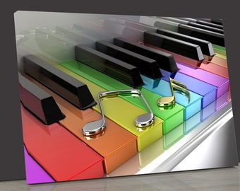 Piano Music Notes Poster - Etsy