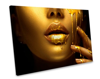 Gold Woman Painting - Etsy