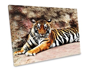 Hand Painted Tiger - Etsy