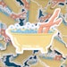 Bath Sticker - Illustrated Sticker - Melodrawma - Etsy