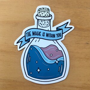 Magic Within Sticker - Illustrated Sticker - Melodrawma - Etsy