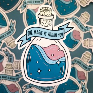 Magic Within Sticker - Illustrated Sticker - Melodrawma - Etsy