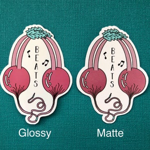 Beats Sticker - Illustrated Sticker - Music Sticker - Melodrawma - Etsy