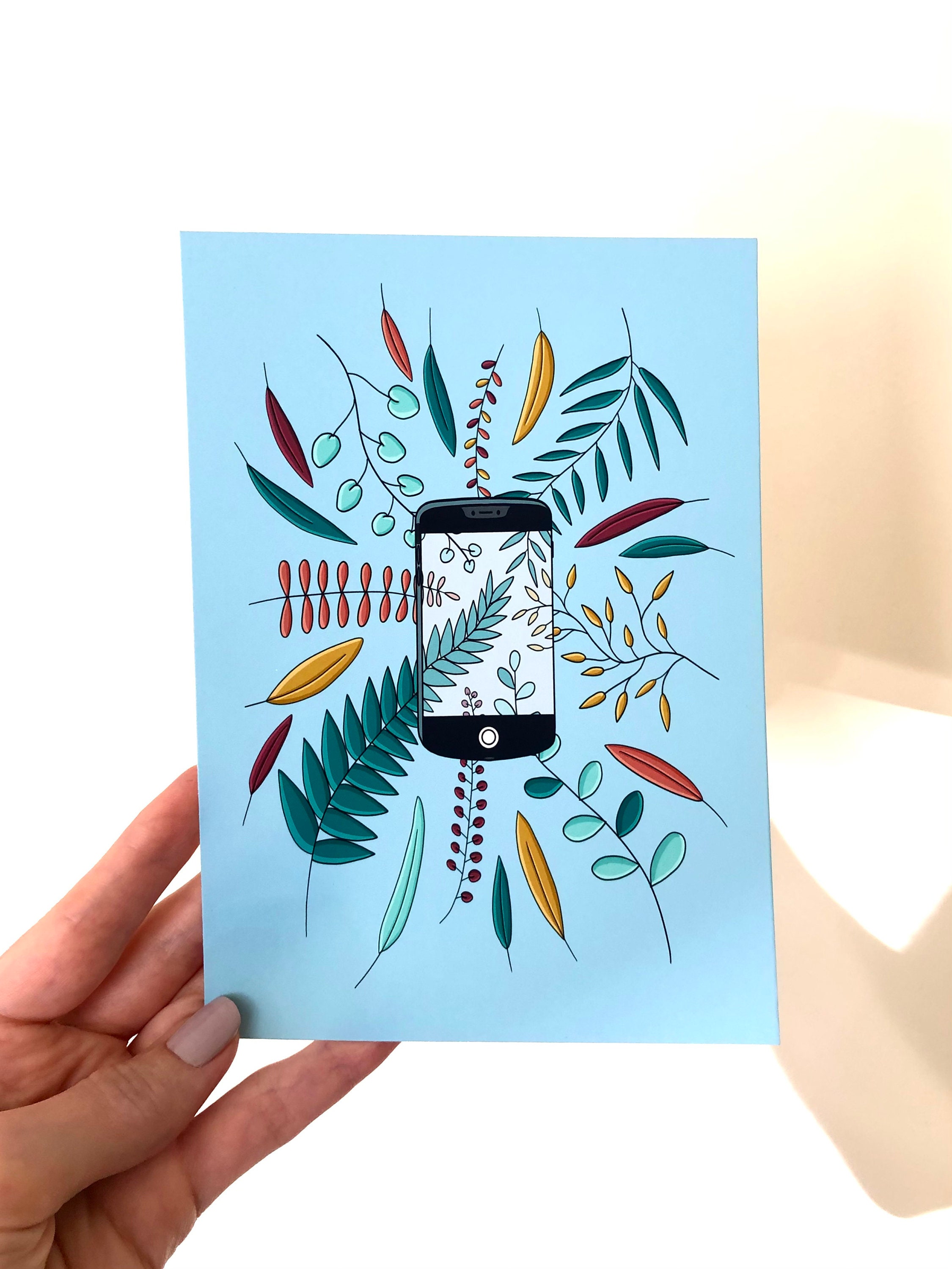 Less Screens, More Scenes Print - Illustrated Print - Melodrawma - Etsy