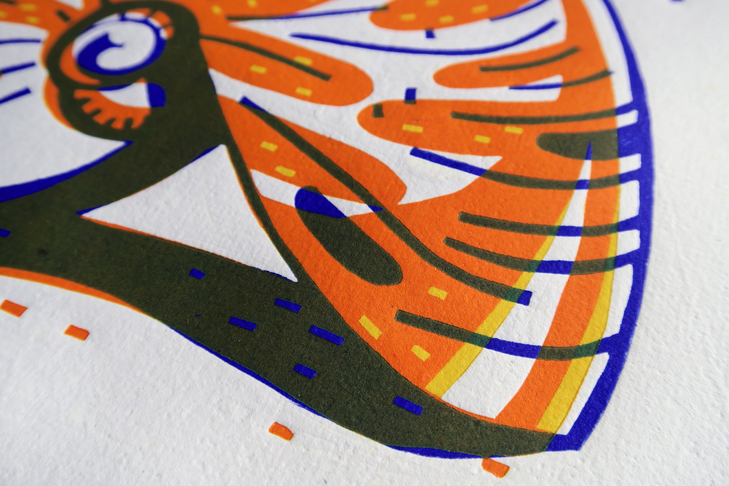 Nautilus Shell A3 Linocut Original Print Gift for Marine-theme Lovers ...